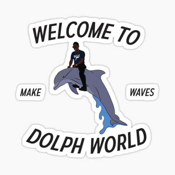 "Welcome to Dolph World" Sticker for Sale by TheWavePool | Redbubble