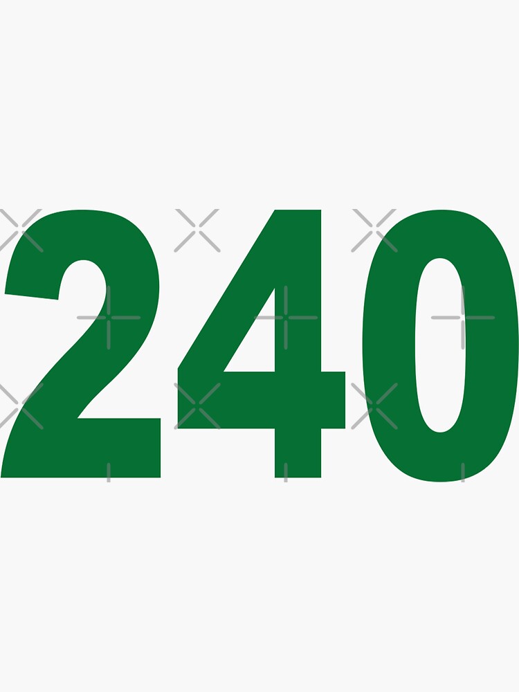 "Cosplay Halloween Costume Player 240 Korean kdrama" Sticker for Sale ...