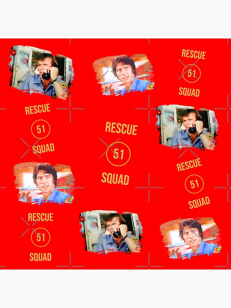 "Emergency Rescue Squad 51 Roy and Johnny TV Show Red Background" Poster for Sale by DNiceGirl ...