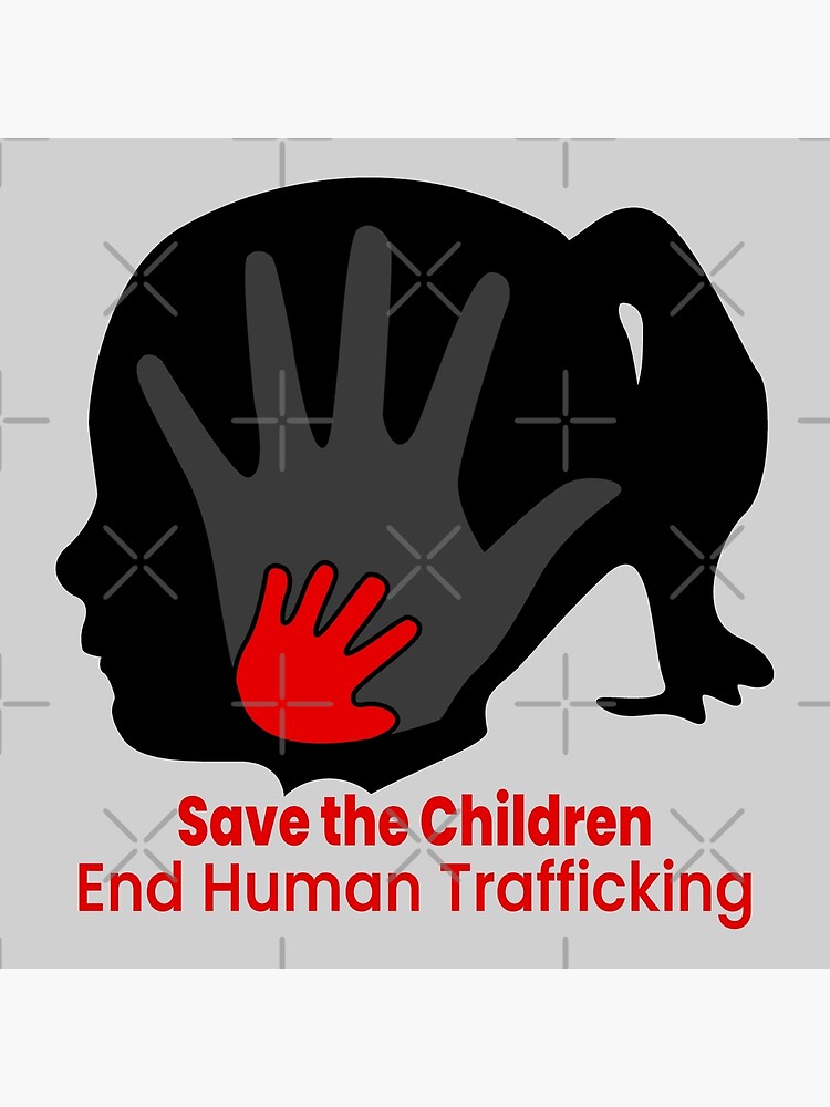 "My drawing Save the children, end human trafficking" Poster for Sale ...