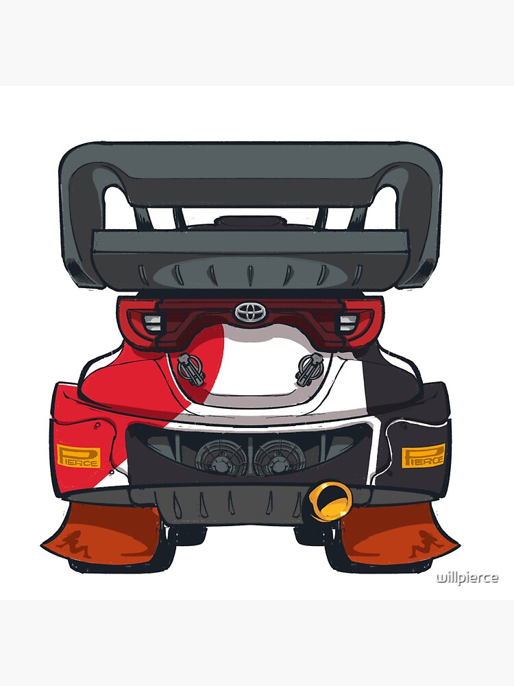 "Toyota GR Yaris Rally1 WRC 2022 rear" Art Print by willpierce | Redbubble
