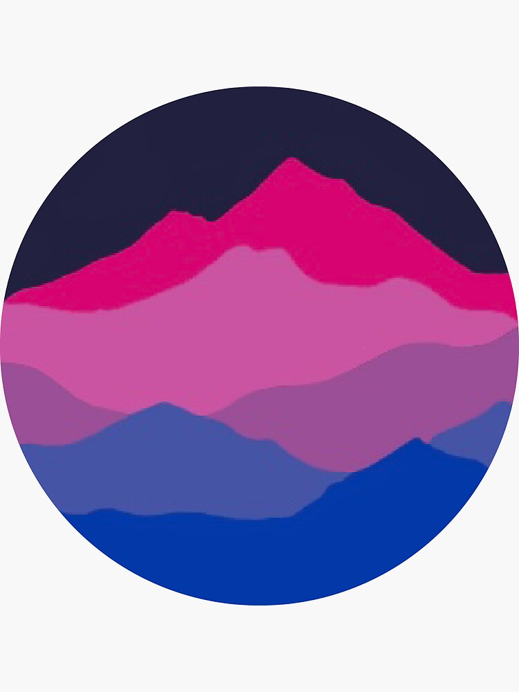 "Subtle Bi Pride Flag (Round)" Sticker for Sale by Dkg0012 | Redbubble
