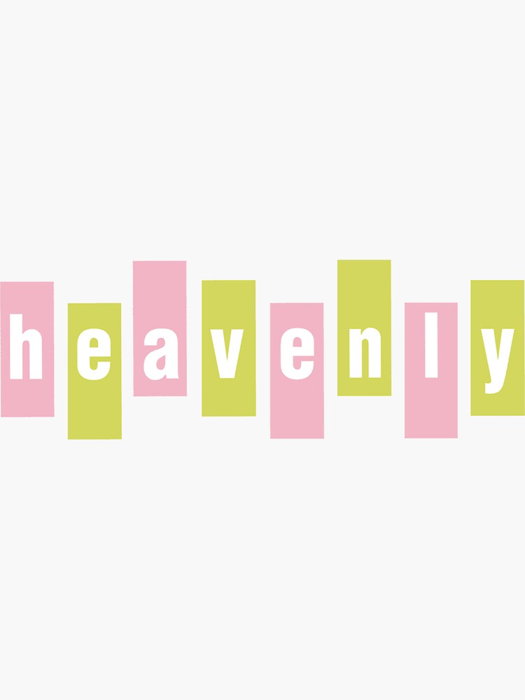 "Heavenly Logo Twee Pop Indie Pop Indie Rock" Sticker for Sale by ...