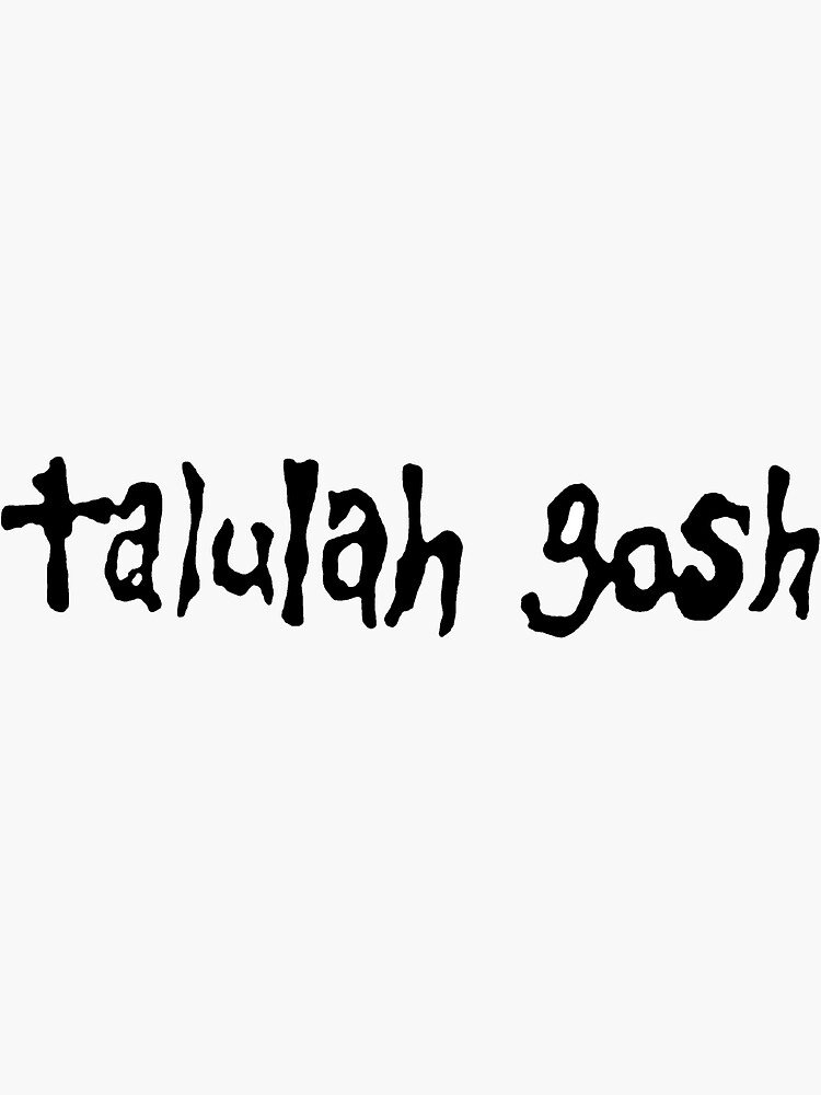 "Talulah Gosh Logo Twee Pop Indie Pop" Sticker for Sale by edgevelyn ...