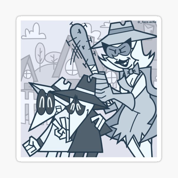"spy vs spy vs spy" Sticker for Sale by FACE4CHE | Redbubble