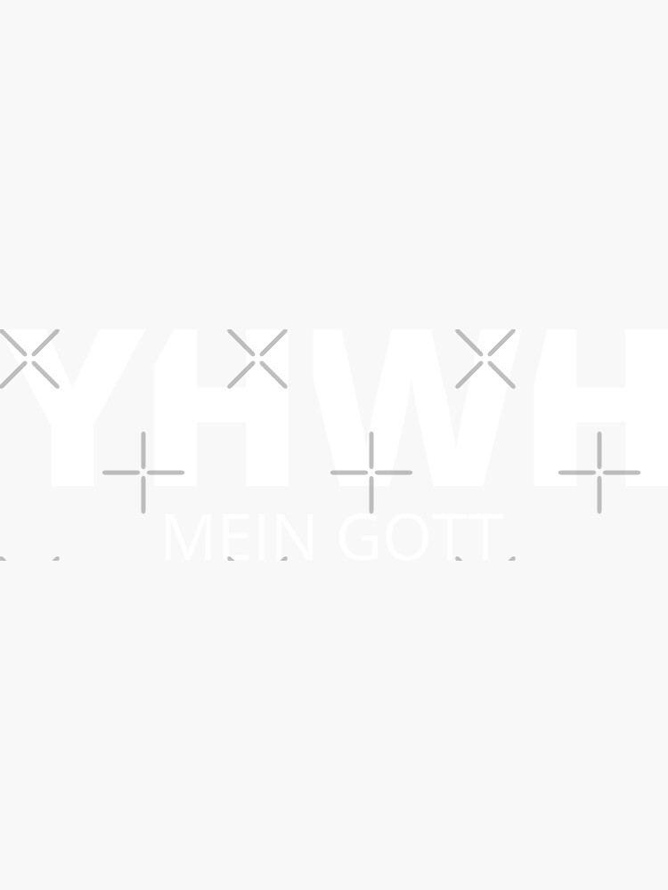 "YHWH MY GOD" Sticker for Sale by florigold | Redbubble