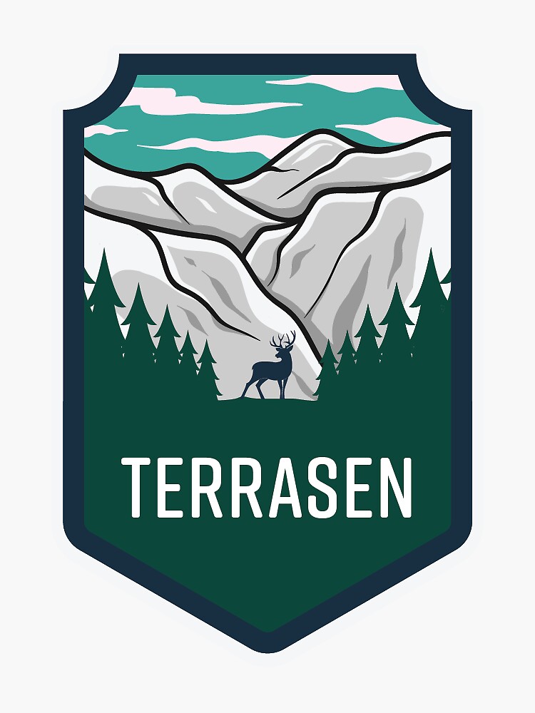 "Terrasen Badge Sticker" Sticker for Sale by GeekyGoodsCo | Redbubble