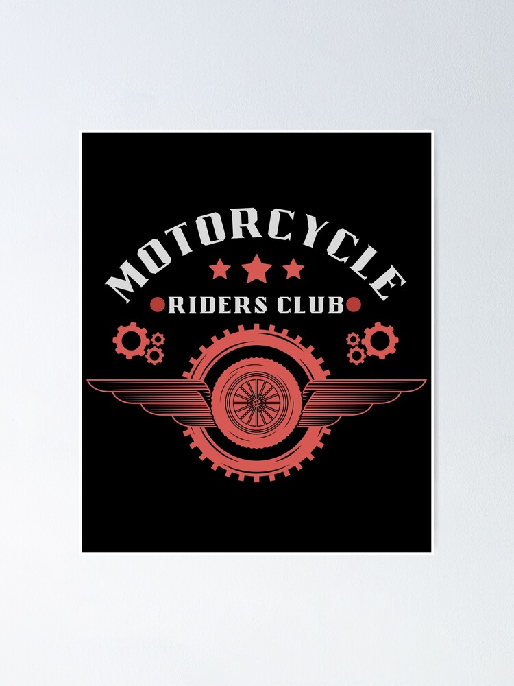 " Perfect Mechaphilia Motorcycle Riders Club Cool Biker" Poster for ...