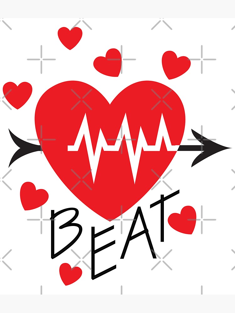 "Heart beat" Sticker by Concept-Hub | Redbubble