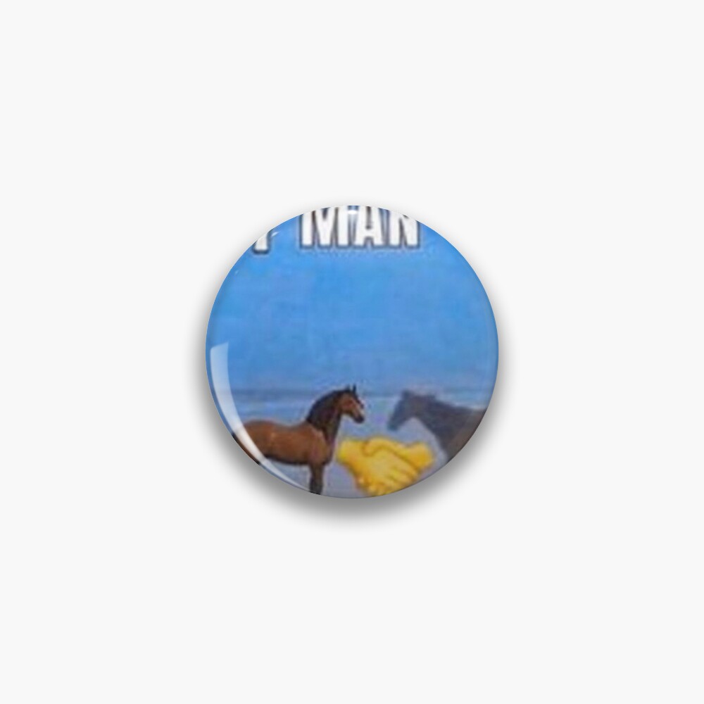 "Horse My Man" Sticker for Sale by Funnydankmemes | Redbubble