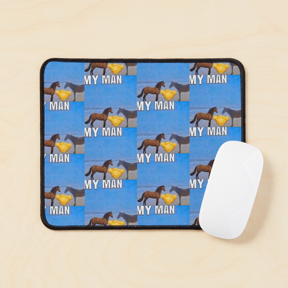 "Horse My Man" Sticker for Sale by Funnydankmemes | Redbubble