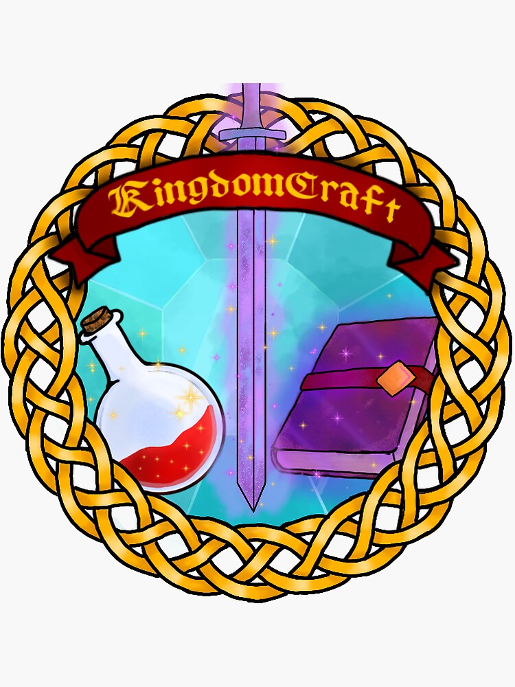 "KingdomCraft Logo Sticker" Sticker for Sale by Tiamax14 | Redbubble