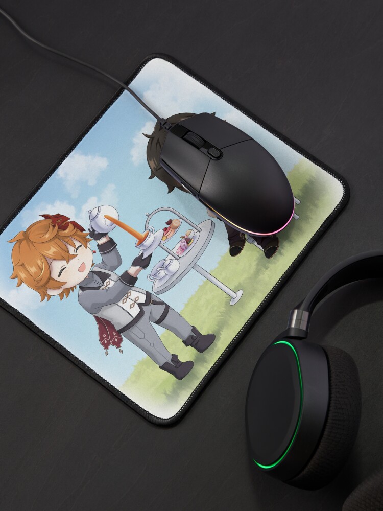 "Zhongli Childe - genshin impact childe and zhongli in tea party" Mouse ...