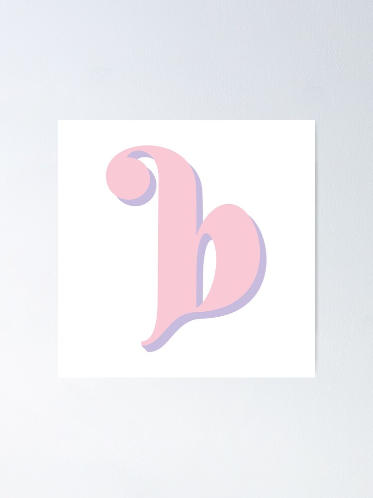 "Letter B shaded sticker" Poster for Sale by ZSak | Redbubble
