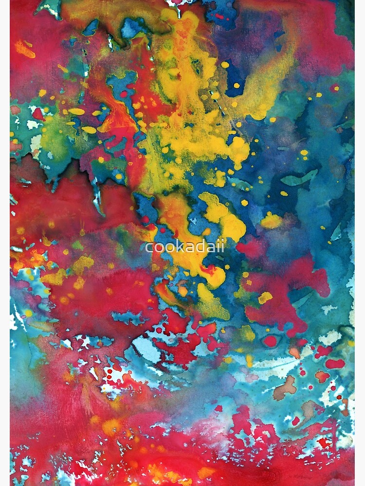 "Abstract Watercolor Art - Colour Flow" Poster for Sale by cookadaii ...
