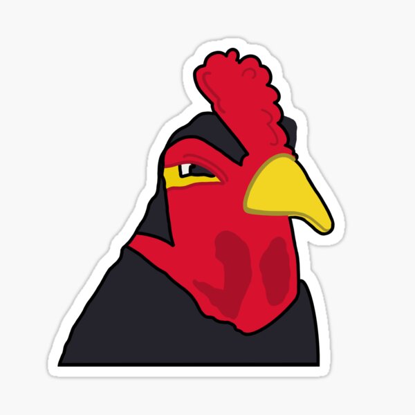 "Judgmental Chicken" Sticker by AMR-Design | Redbubble
