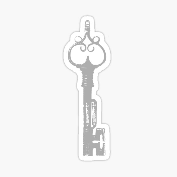 "Ancient Rustic Keys Sticker" Sticker by drawn2themusic | Redbubble