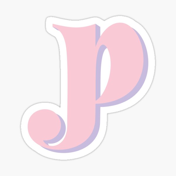 "Letter P, Monogram, Name Initial" Sticker for Sale by ZSak | Redbubble