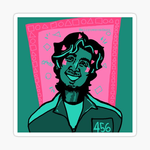 "Gi Hun Square" Sticker for Sale by microwavedman | Redbubble