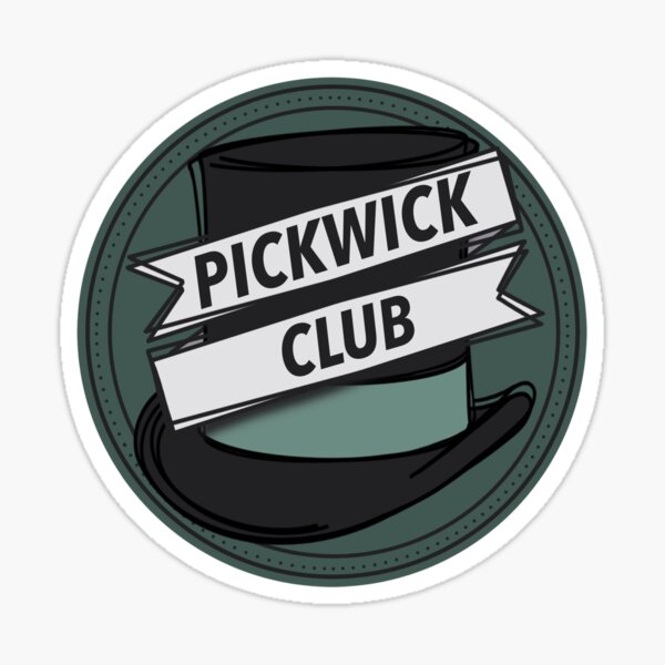 "Pickwick club" Sticker for Sale by Orchardhouseart | Redbubble