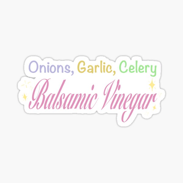 "Balsamic Vinegar" Sticker by Amidala98 | Redbubble