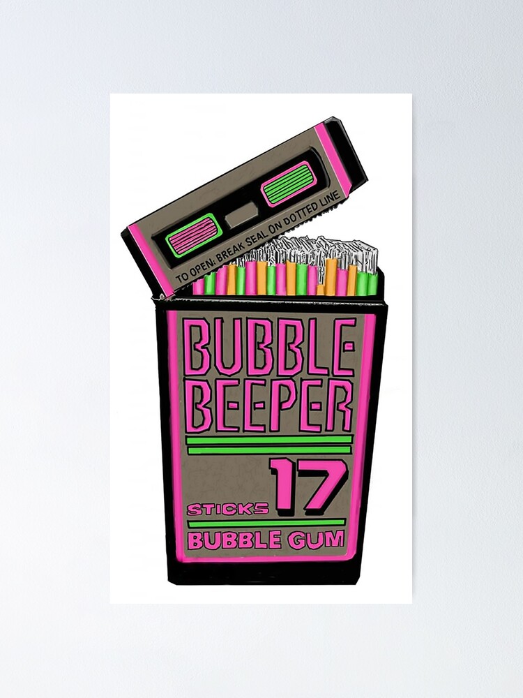 "Bubble Beeper" Poster for Sale by Babybluesstudio | Redbubble