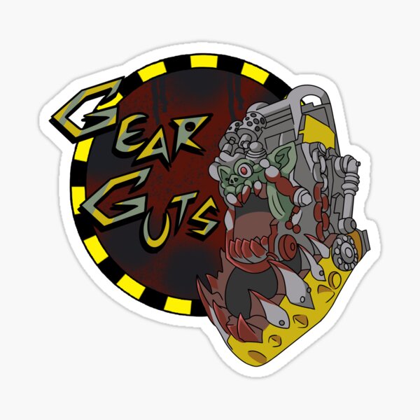 "Gear Guts!" Sticker for Sale by Geargutsmekshop | Redbubble