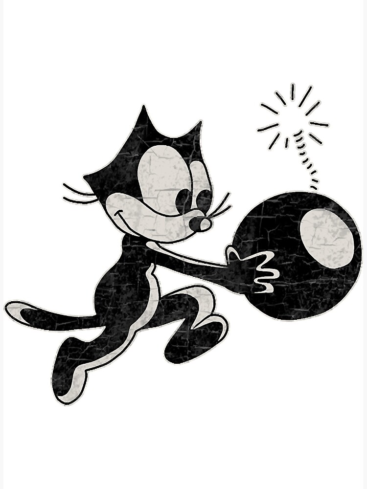 "Felix The Cat with Bomb " Poster for Sale by atiaskeonuye | Redbubble