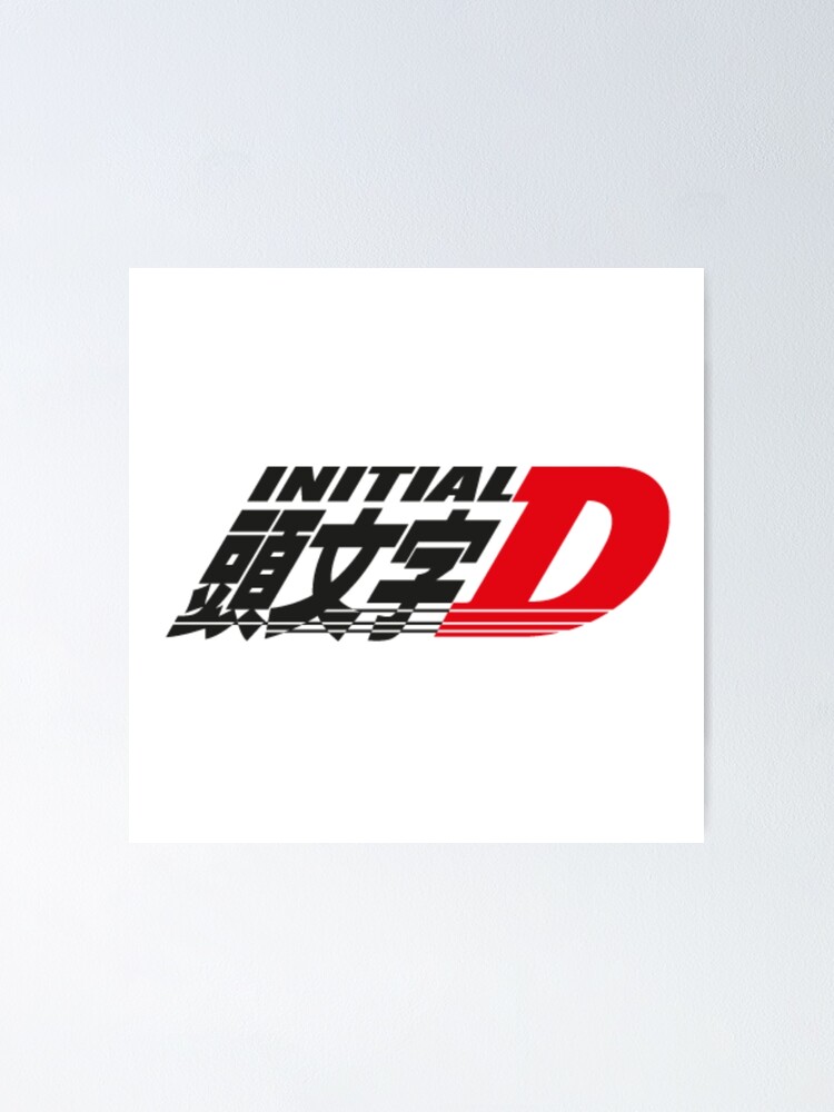 "Japanese initial D logo" Poster for Sale by shanilhasantha | Redbubble