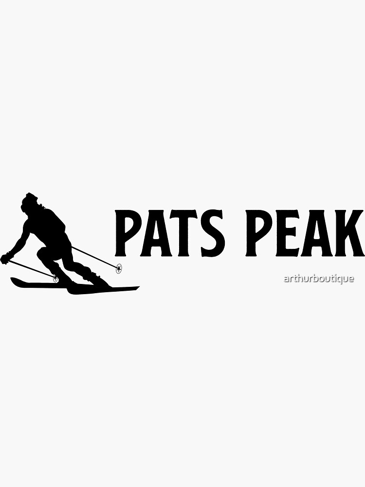 "Ski Pats Peak - Pats Peak Mountain Resort Skiing NH" Sticker for Sale ...