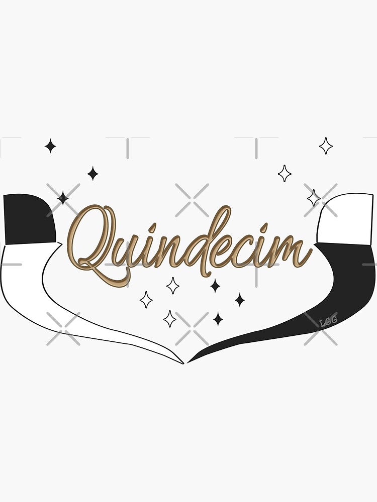 "Quindecim (Version 2)" Sticker for Sale by LetsGetGEEKY- | Redbubble