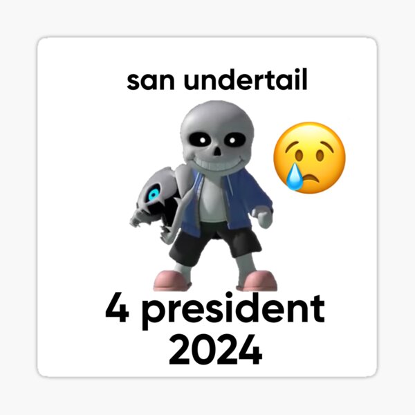 "cursed sans undertale 2024" Sticker by teethdealers | Redbubble