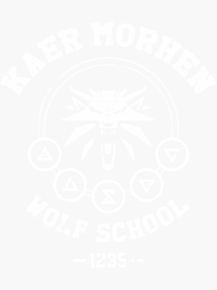 "Kaer Morhen Logo Merchandise" Sticker for Sale by KristenNull99 ...