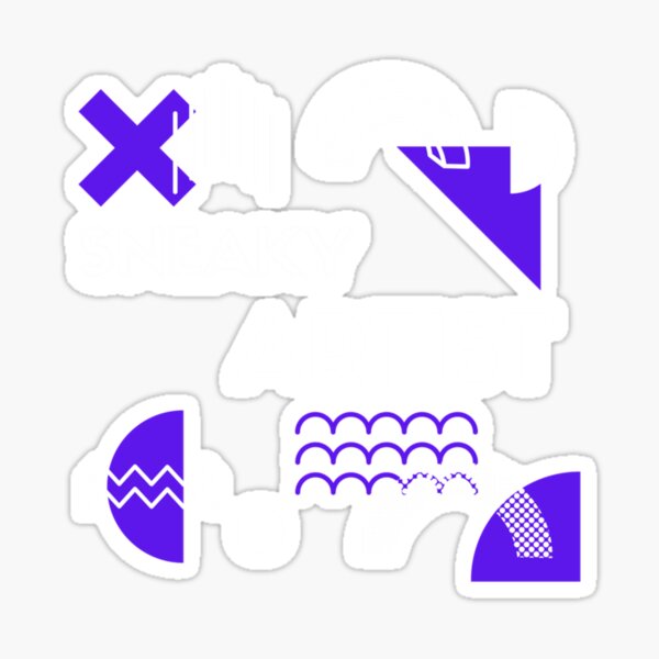 "Sneaky Artist Retro " Sticker for Sale by Tram21 | Redbubble