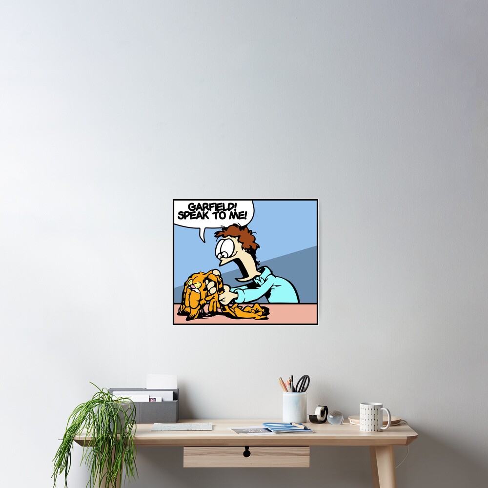 "Deflated Garfield" Poster for Sale by ToonacysWares | Redbubble