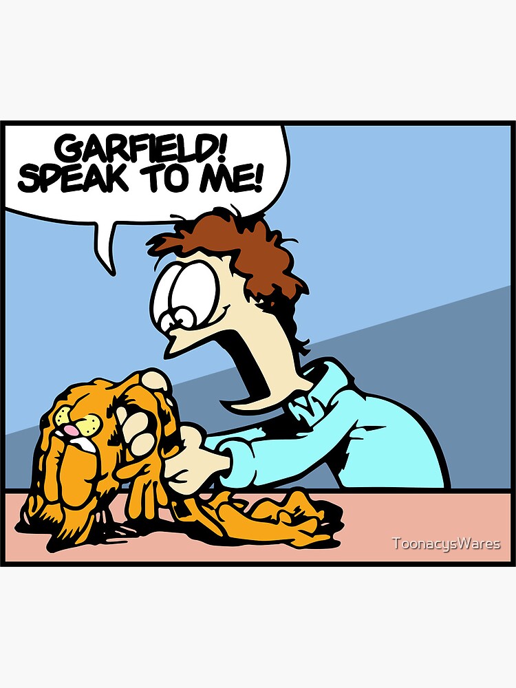 "Deflated Garfield" Poster for Sale by ToonacysWares | Redbubble