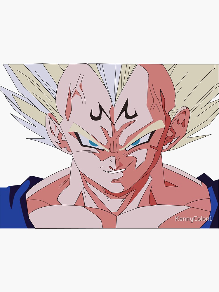 "Vegeta" Sticker by KennyColon1 | Redbubble