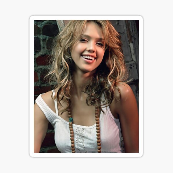 "Jessica Alba - Poster" Sticker for Sale by Franchotpo | Redbubble