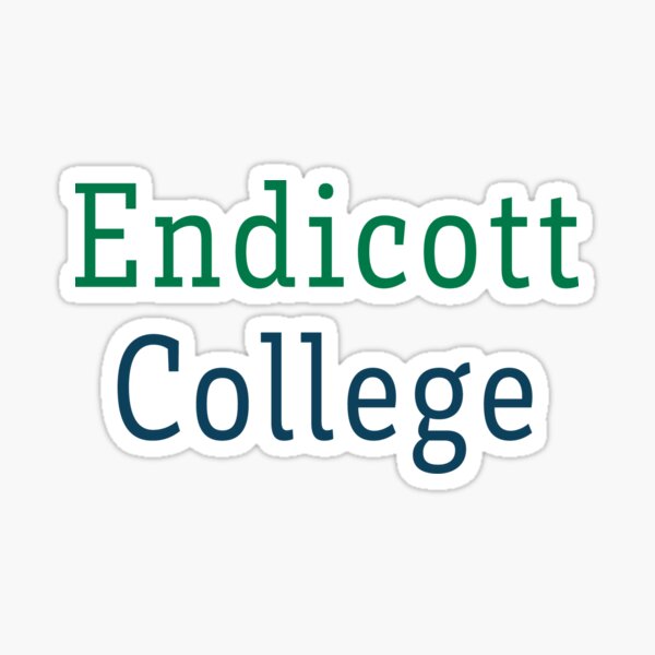 "Endicott College" Sticker by themadhattter | Redbubble