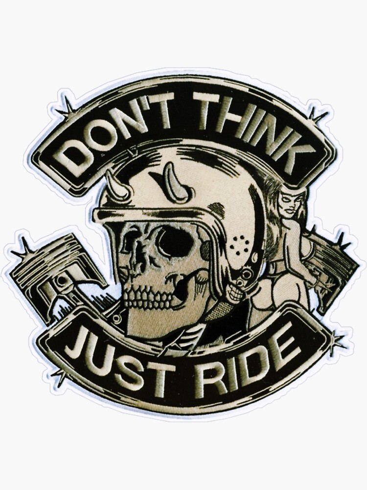 "Just Ride" Sticker for Sale by GayConnorin | Redbubble