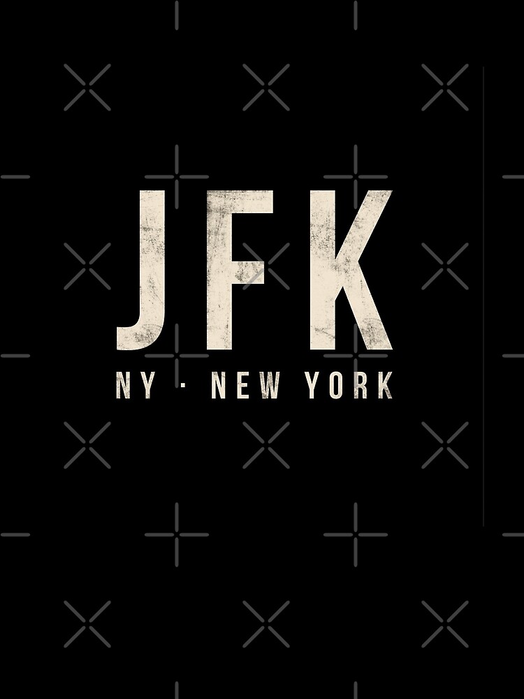 "JFK New York airport code" T-shirt by lattedesign | Redbubble