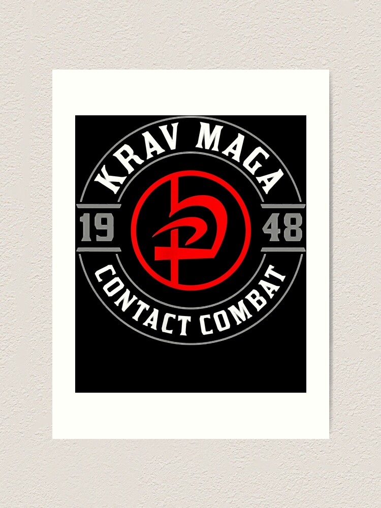 "Old School Krav Maga Hebrew Symbol Logo" Art Print by DavonKai44 ...