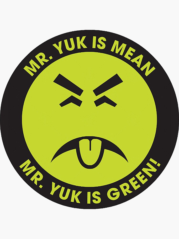 "Mr. Yuk " Sticker for Sale by essiahim | Redbubble