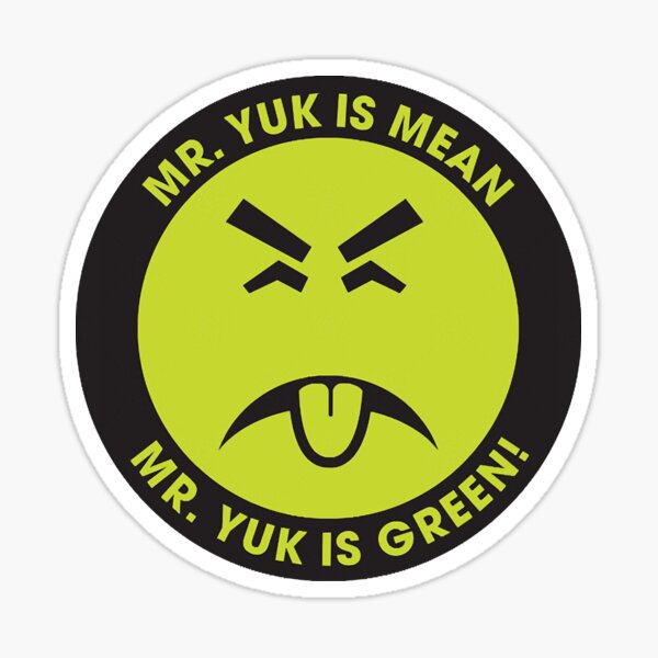 "Mr. Yuk " Sticker for Sale by essiahim | Redbubble