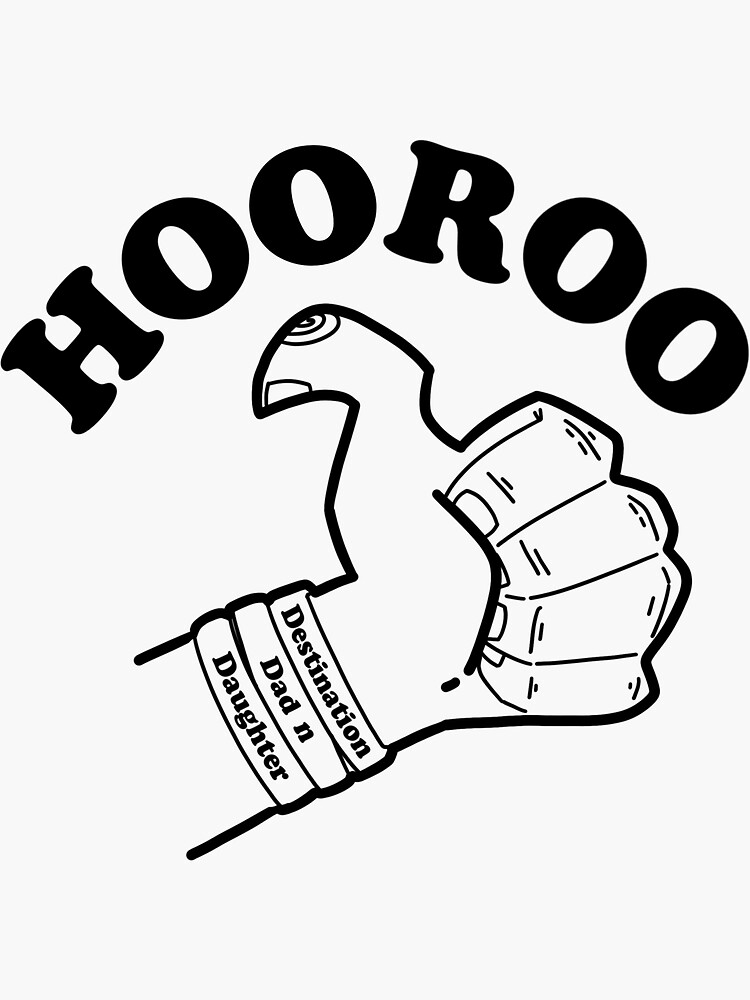 "Hooroo logo" Sticker for Sale by Sjg69 | Redbubble