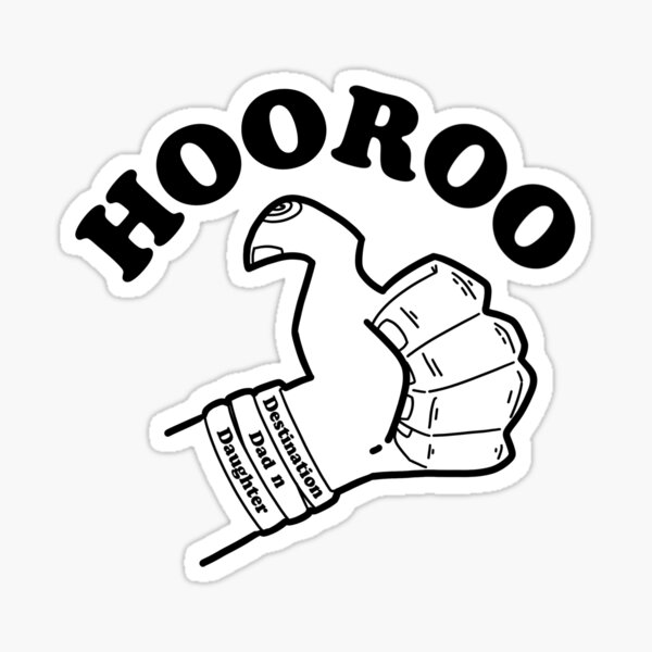 "Hooroo logo" Sticker for Sale by Sjg69 | Redbubble
