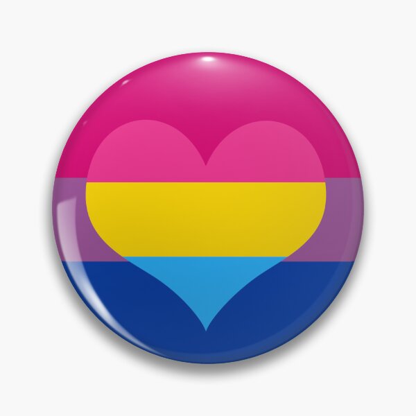 "Bisexual Panromantic Pride Flag" Pin for Sale by DarkVulpine | Redbubble