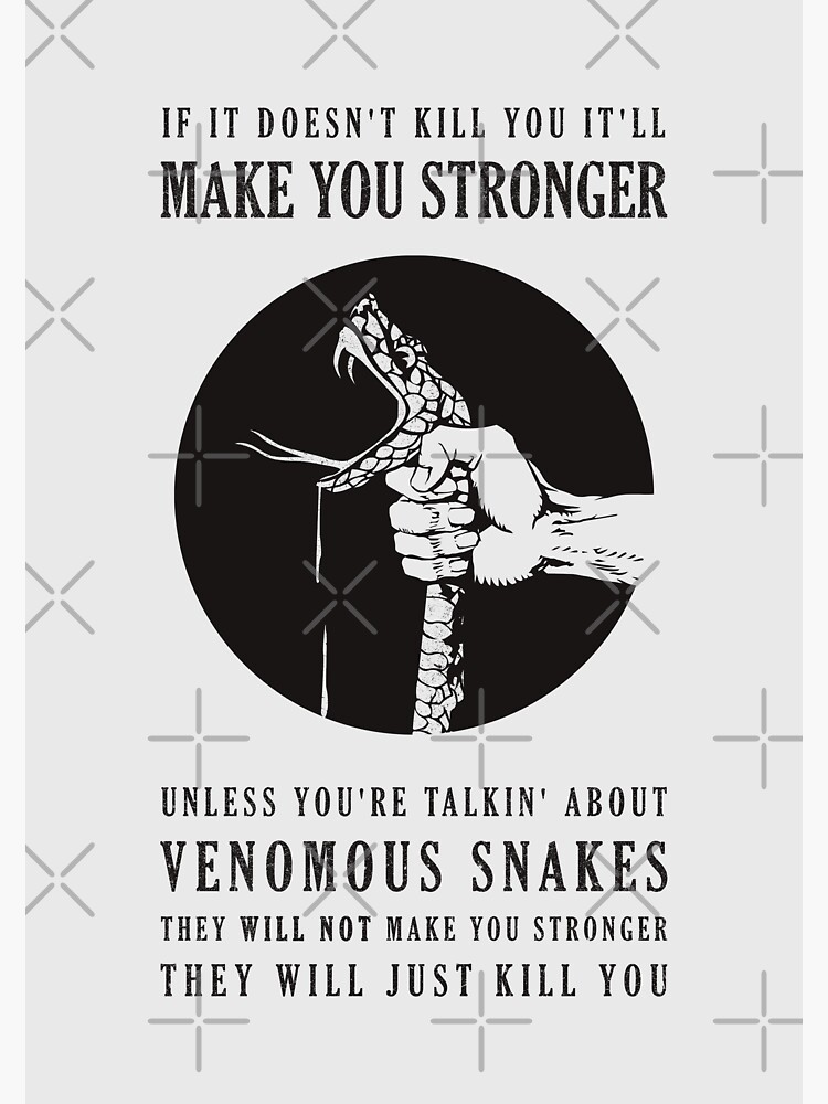 "Venomous Snakes!" Sticker by daveRei | Redbubble