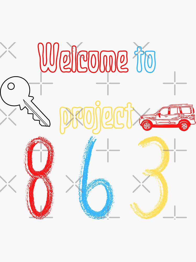 "Welcome To Project 863" Sticker by SbMb2000 | Redbubble