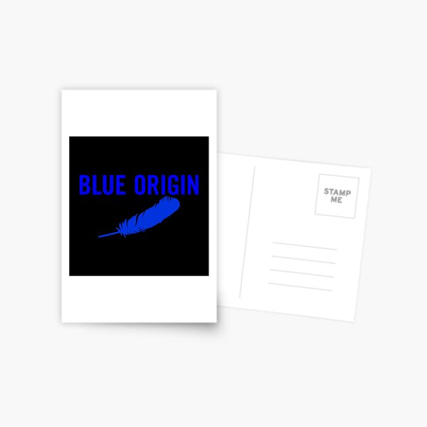 "Blue Origin logo" Postcard by trendistudio | Redbubble